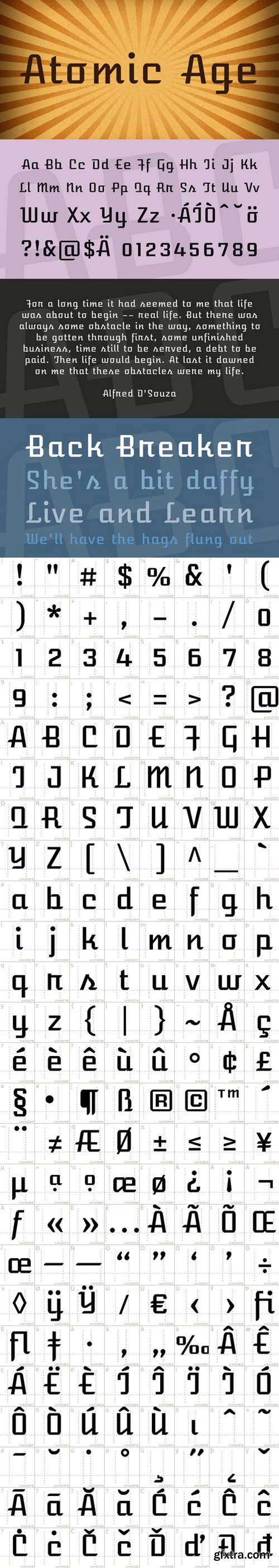 Atomic Age Font » GFxtra