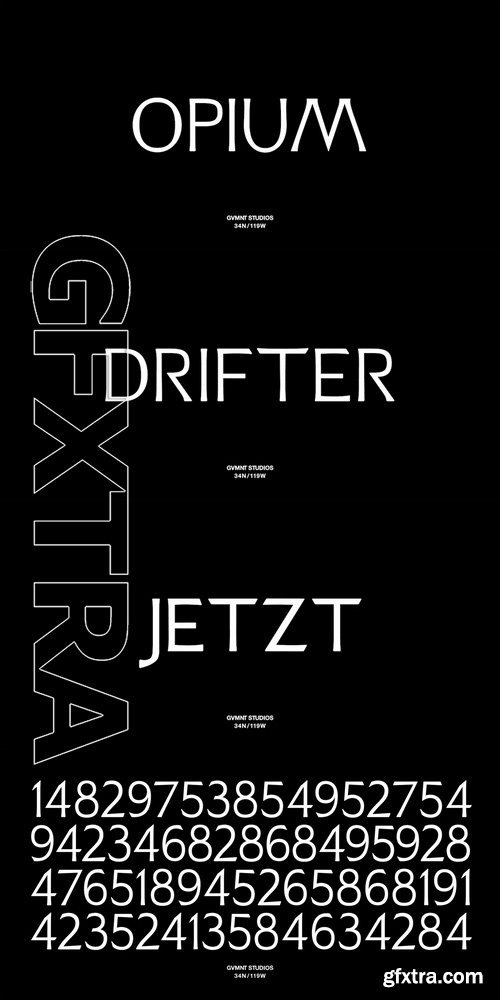 Opium font » GFxtra