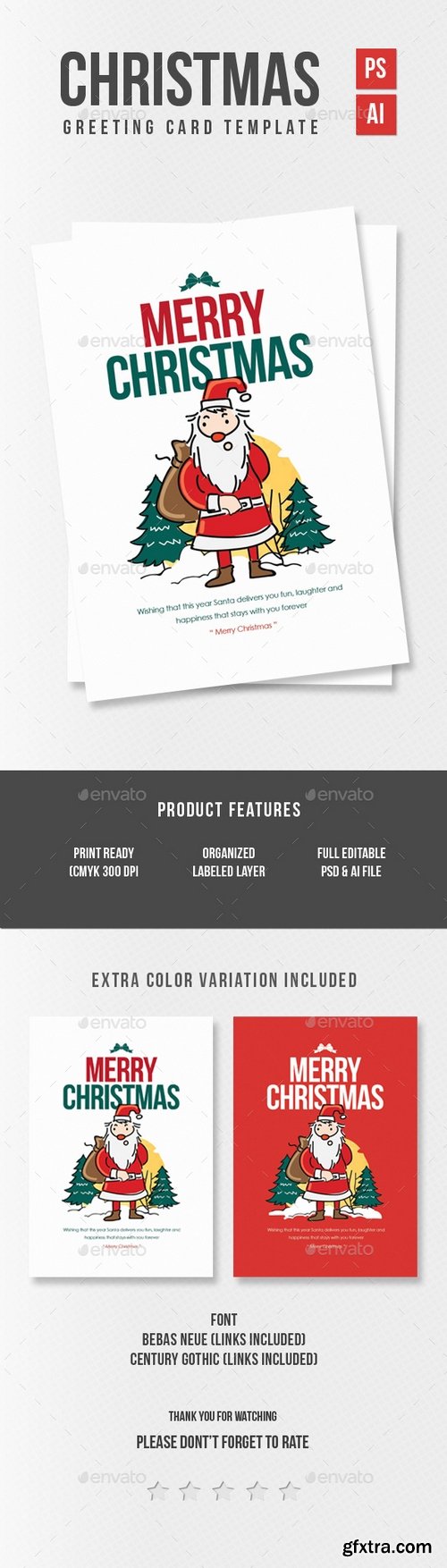 Graphicriver Greeting Card Template Christmas 13461606 GFxtra Graphicriver Greeting Card Template Christmas 13461606 GFxtra
