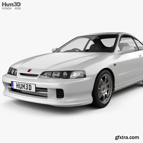 Honda Integra Type-R coupe 1995 3D model » GFxtra