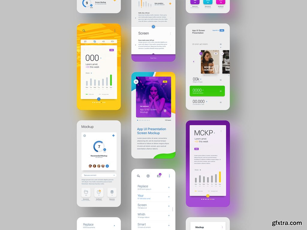 Screen Ui Presentation Mockups 317332244 » GFxtra