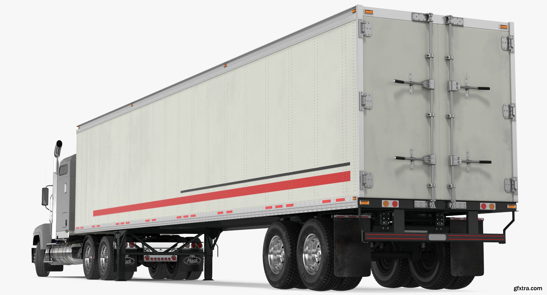 Trailer Truck Mack CHU613 Truck Rigged GFxtra