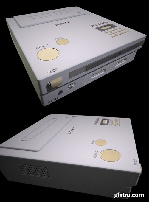 Super NES CD-ROM 3D Model » GFxtra