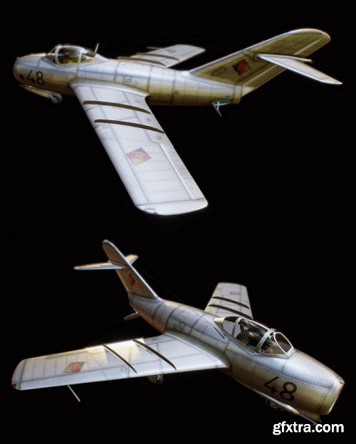 NVA DDR MiG-15 3D Model » GFxtra