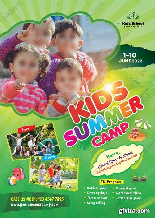 Kids Summer Camp Flyers 6025722 » GFxtra